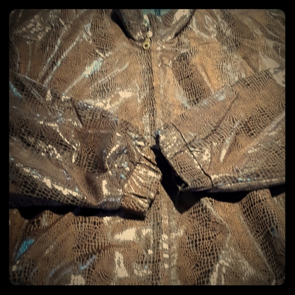A.D.S. | Jackets & Coats | Womans Vtg Ads Faux Snakeskin Jacket | Poshmark